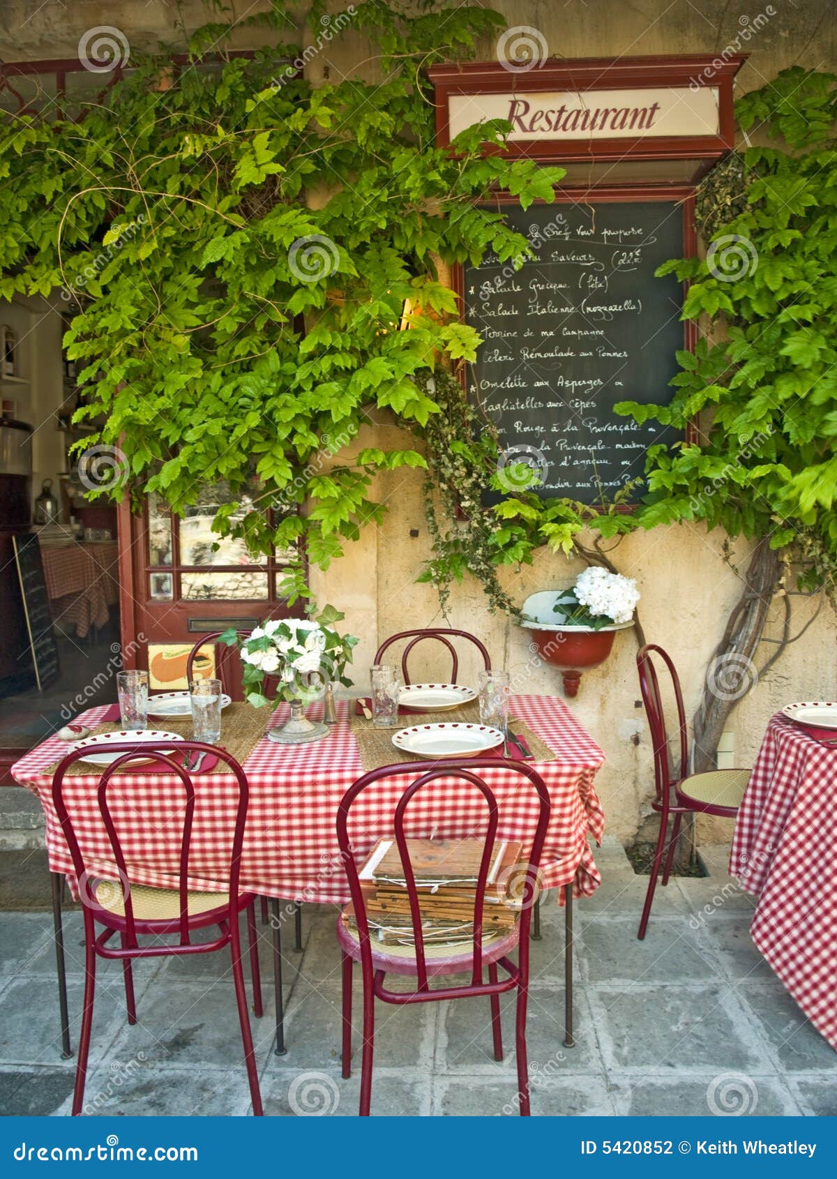 French restaurant stock photo. Image of plates, jolly - 5420852