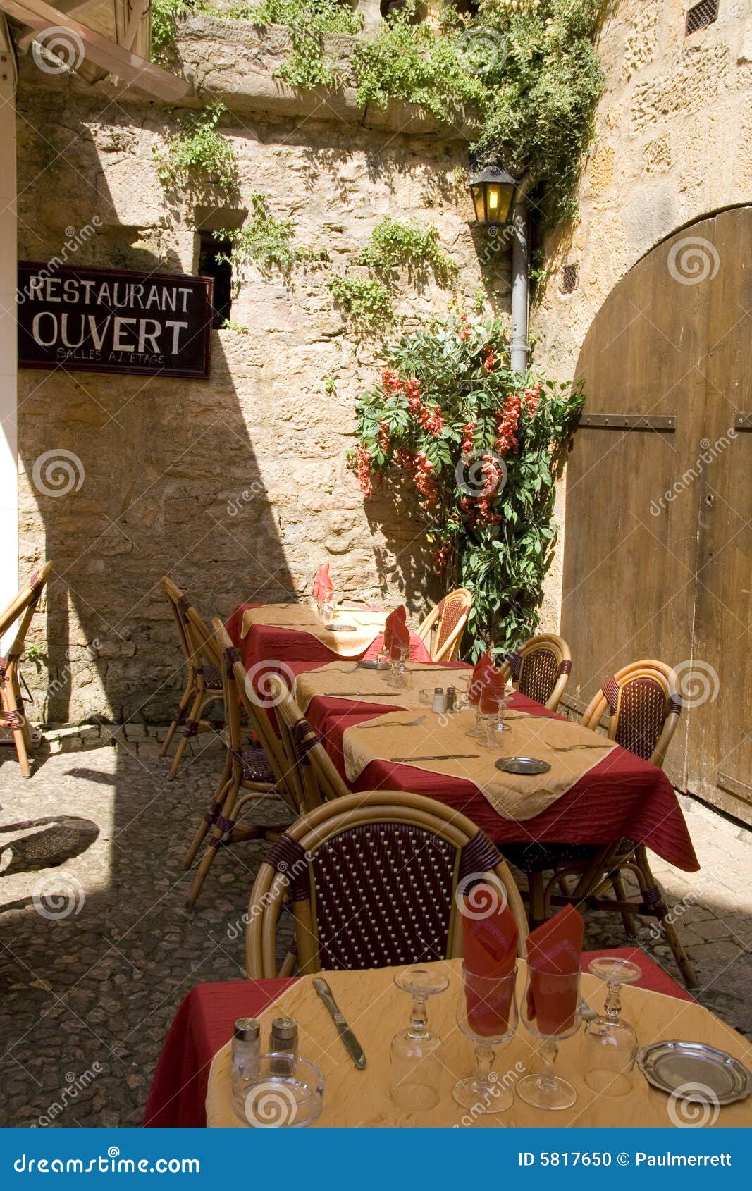 French restaurant stock photo. Image of courtyard, meal - 5817650
