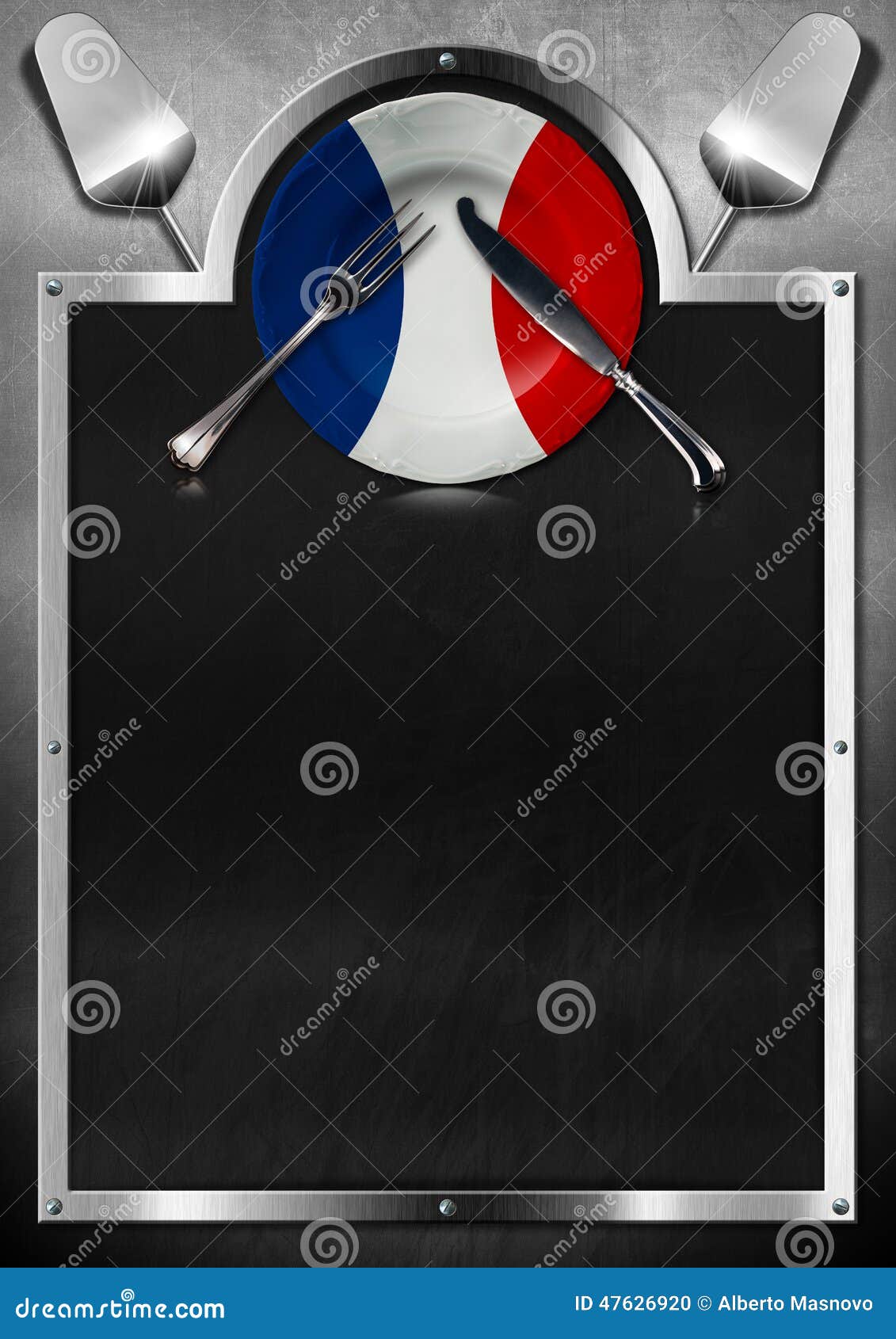 French Menu Design Background