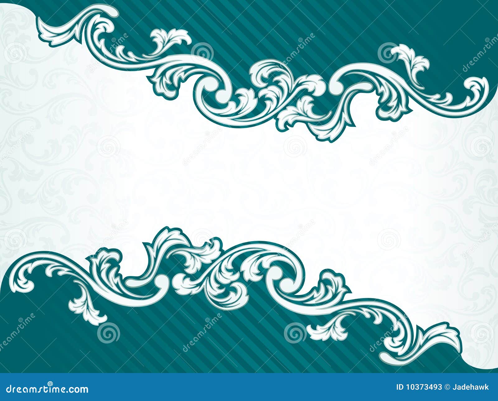 French Retro Banner in Green Stock Vector - Illustration of artistic ...