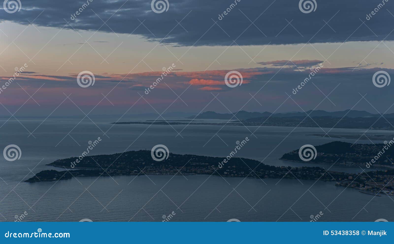 French Riviera coastline stock photo. Image of cote, antibes - 53438358