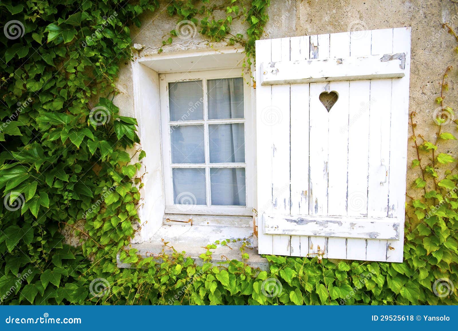 French rustic window stock photo. Image of french, heart - 29525618