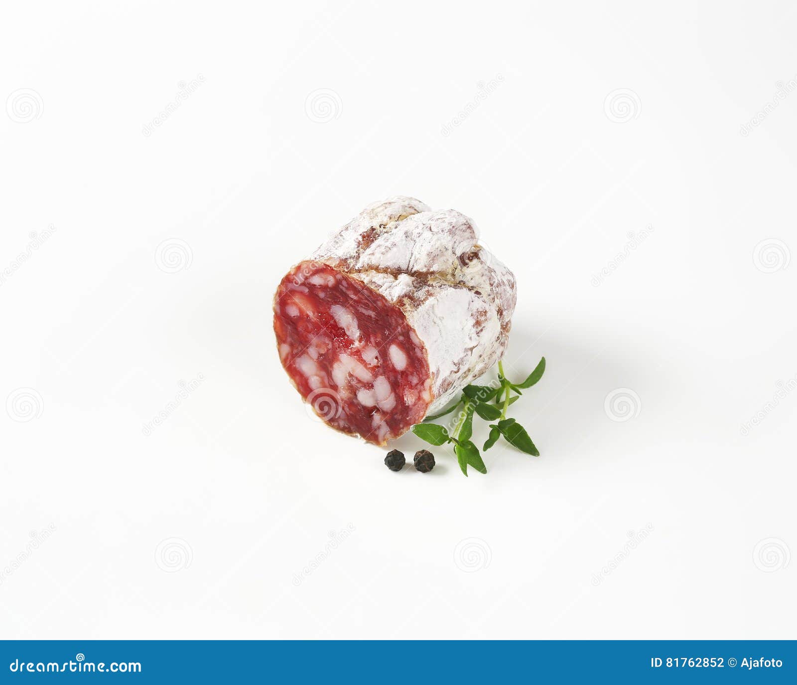 French Saucisson Sec stock photo. Image of white, dried - 81762852