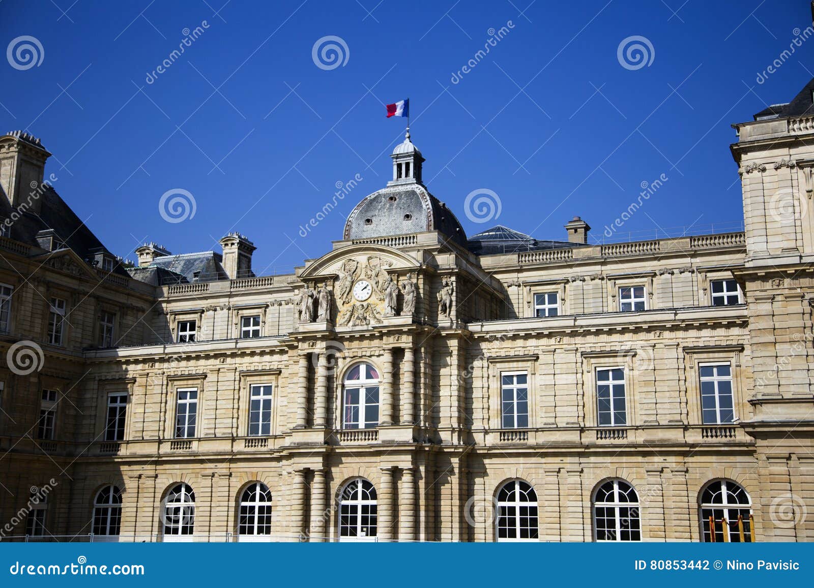French Senate. stock photo. Image of architecture, paris - 80853442