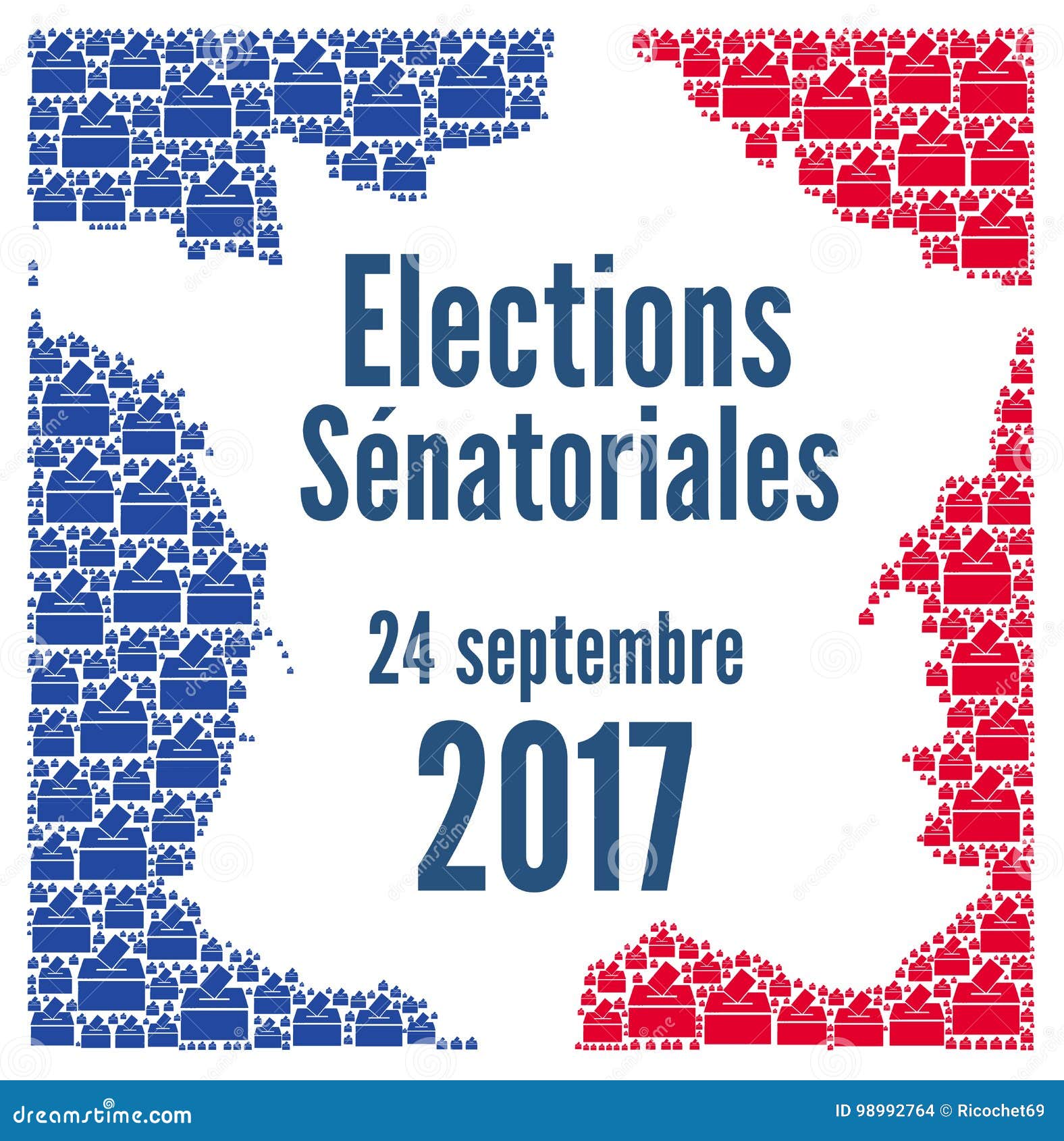 French Senate Election 2017 Stock Illustration - Illustration of senate ...