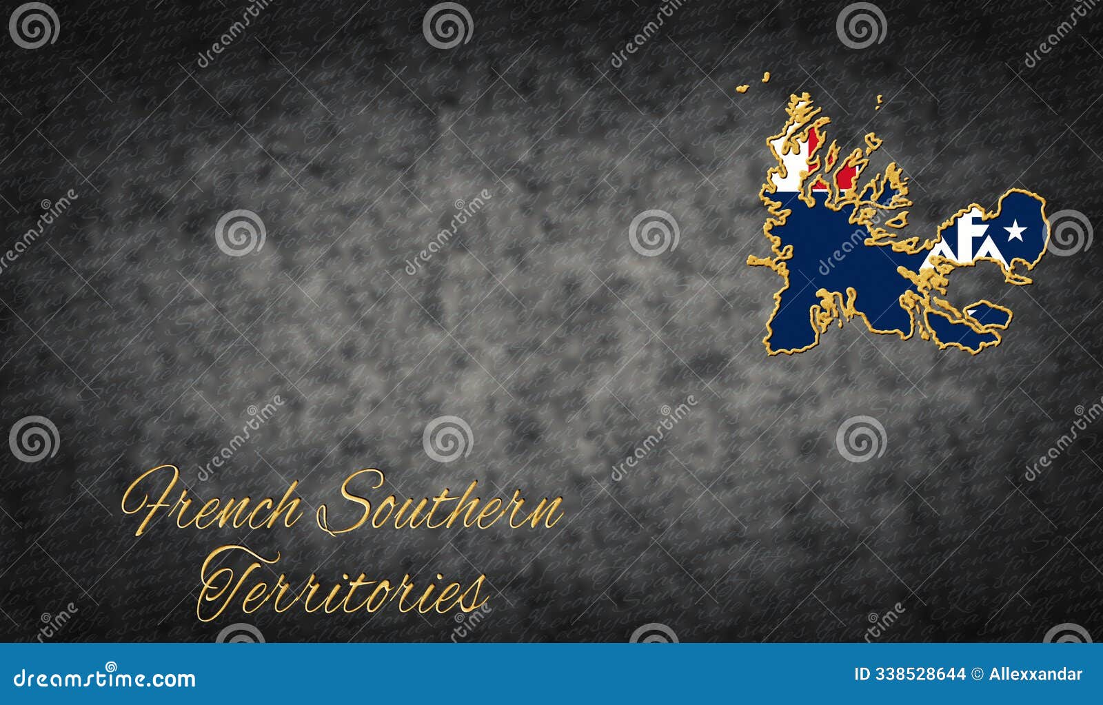French Southern Territories Symbols, Map of French Southern Territories ...