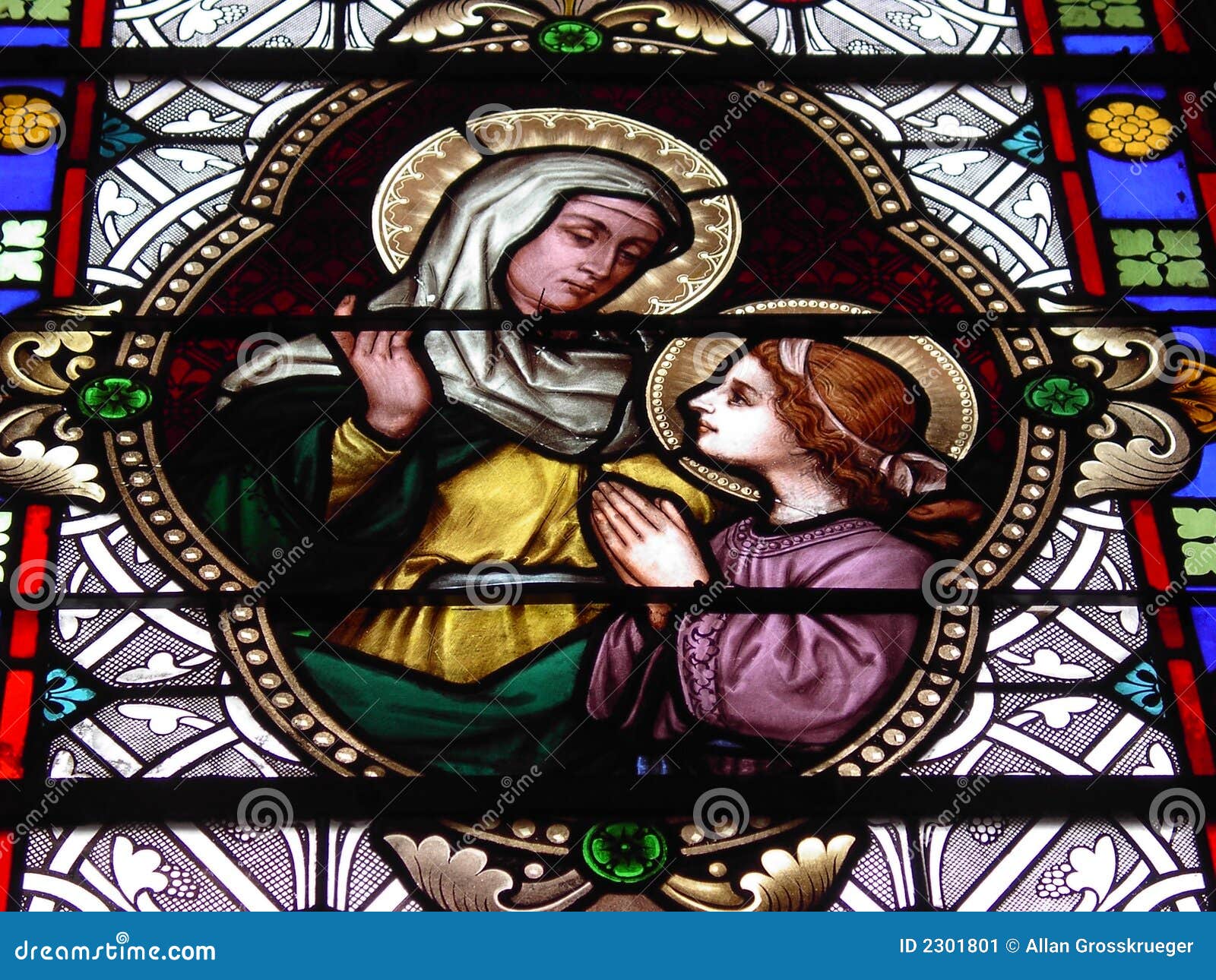 French Stained Glass Picture. Image: 2301801