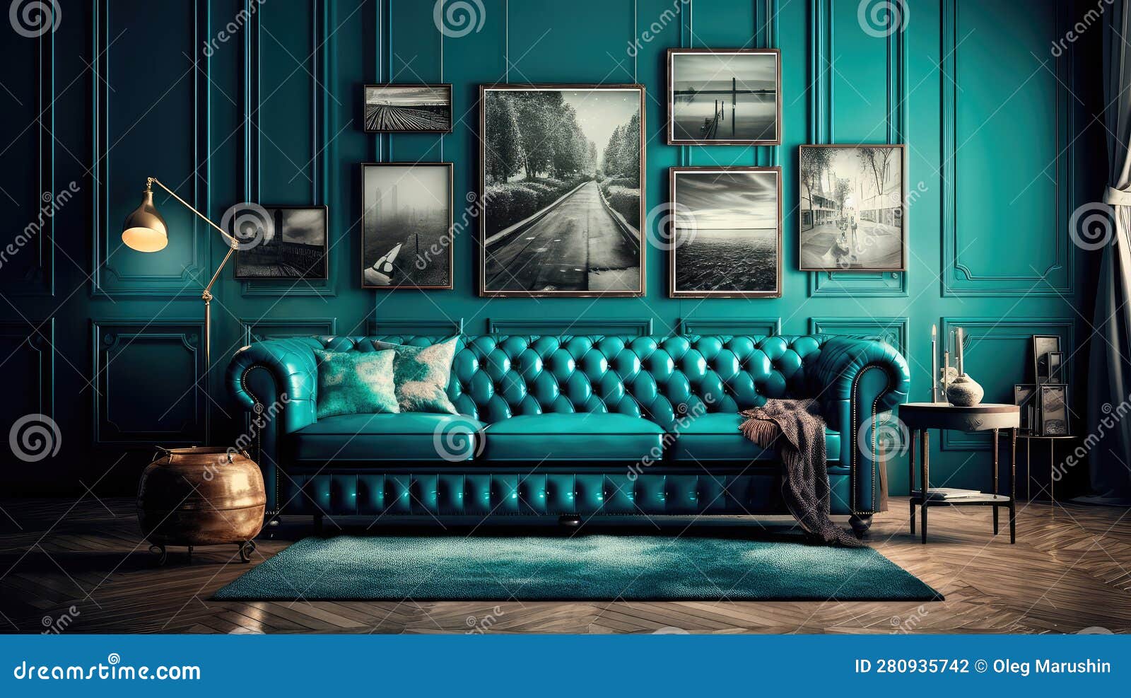 French Style Modern Interior Design. Generative AI Stock Photo - Image ...