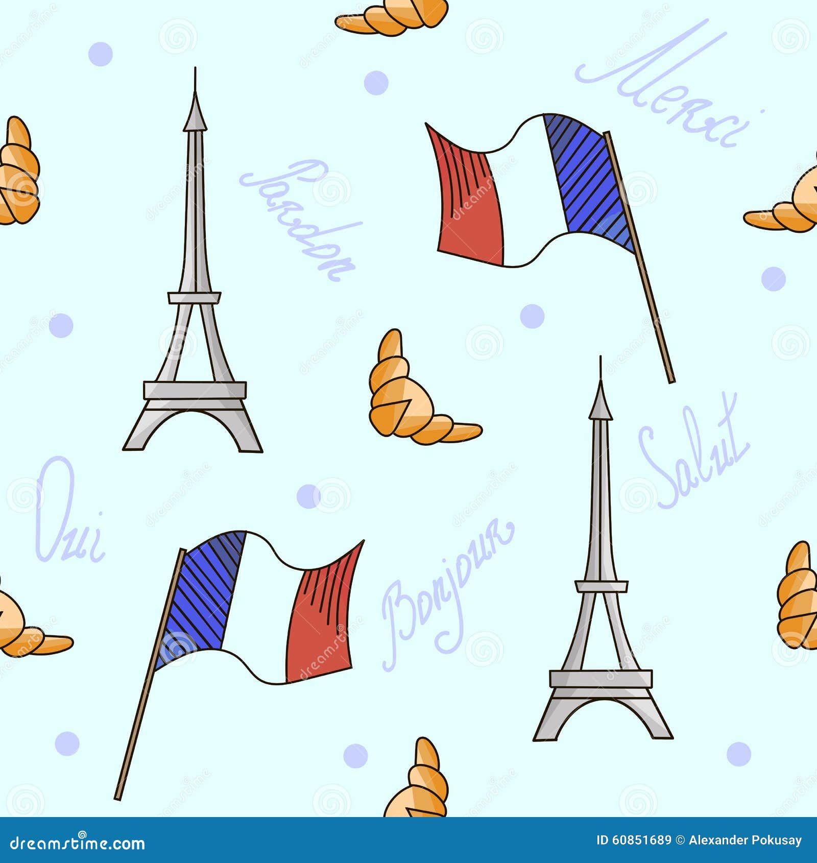 French Symbols Vector Illustration | CartoonDealer.com #30137006