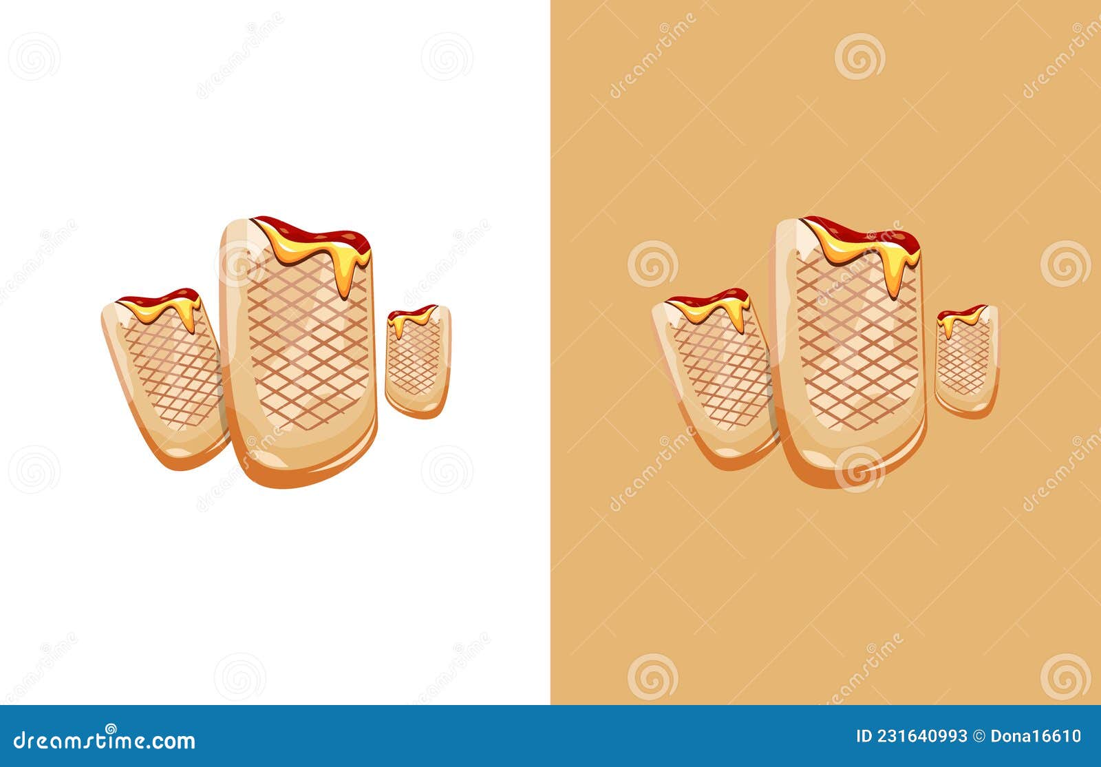 French tacos logo stock vector. Illustration of background - 231640993