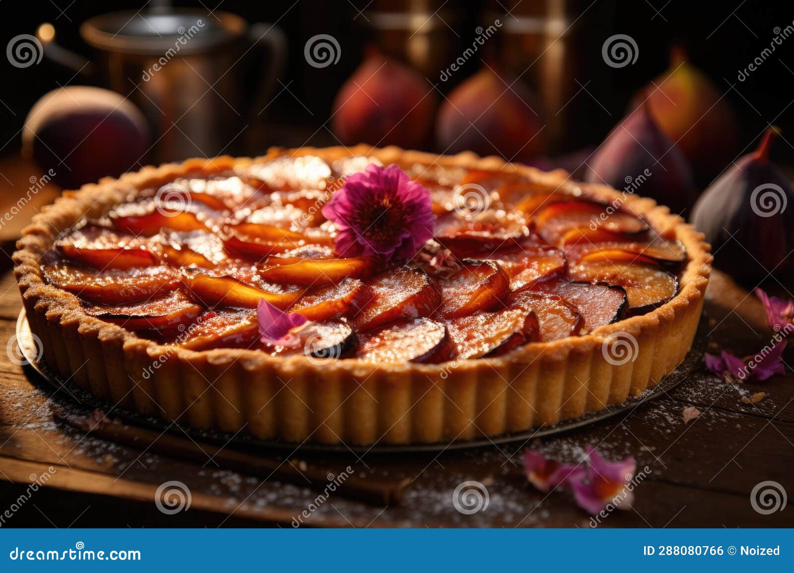 French Tart, Bakery. Irresistable Fruit Tart Stock Illustration ...