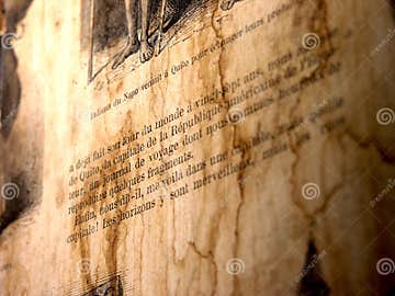 French text stock image. Image of type, closeup, text, print - 32035