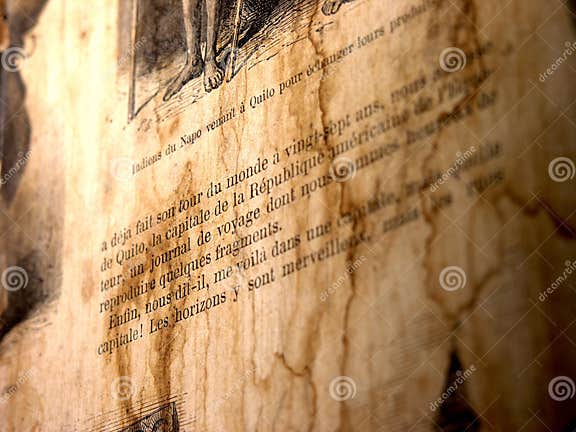 French text stock image. Image of type, closeup, text, print - 32035