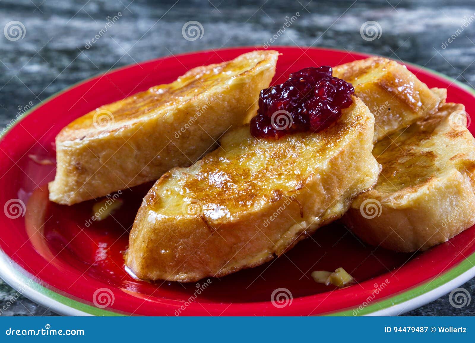 French Toast with Butter and Syrup Stock Image - Image of gluten, start ...