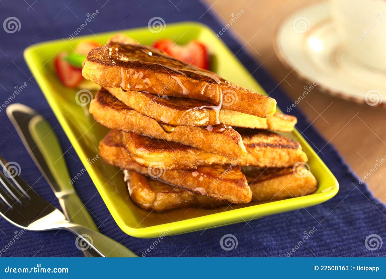 French Toast with Maple Syrup Stock Image - Image of dessert, color ...