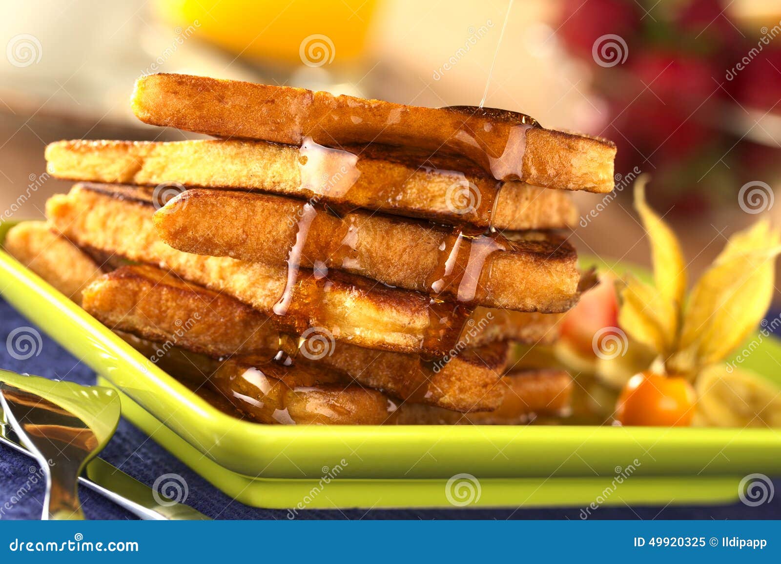 French Toast with Maple Syrup Stock Image - Image of meal, food: 49920325
