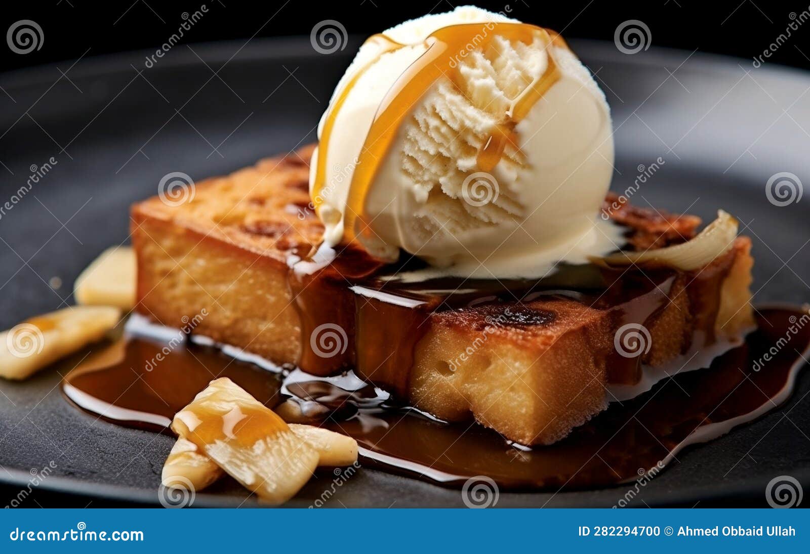 French Toast with Melting Butter and Maple Syrup. Generative AI Stock ...