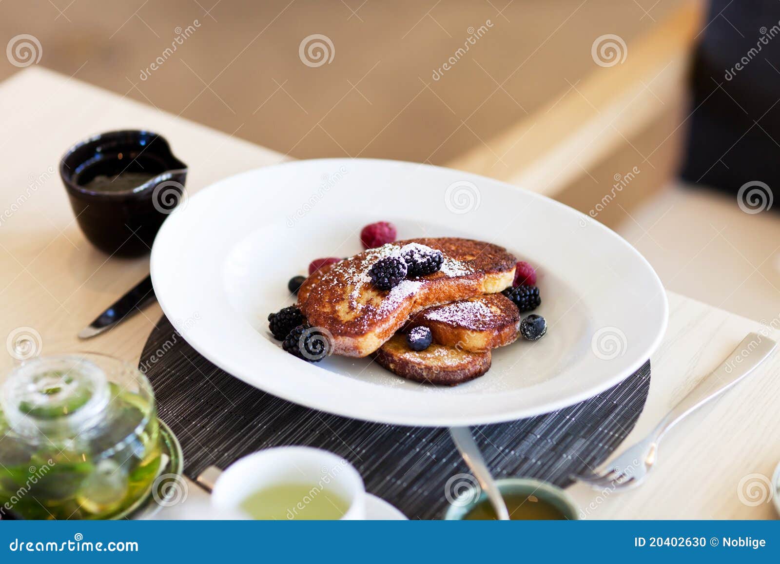 French toast on a plate stock photo. Image of piece, fresh - 20402630