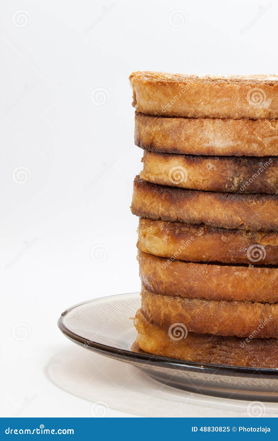 French toast on the plate stock image. Image of healthy - 48830825