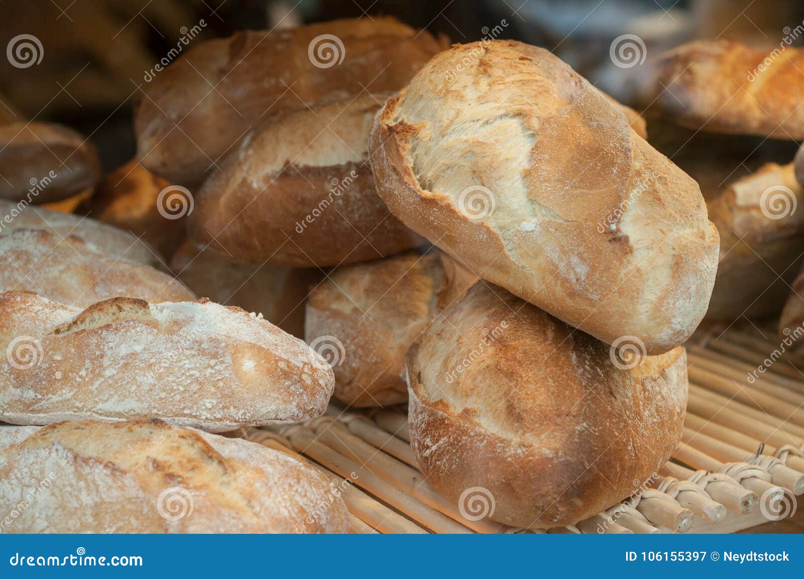 French Traditional Breads in Bakery Stock Image - Image of breads, meal ...