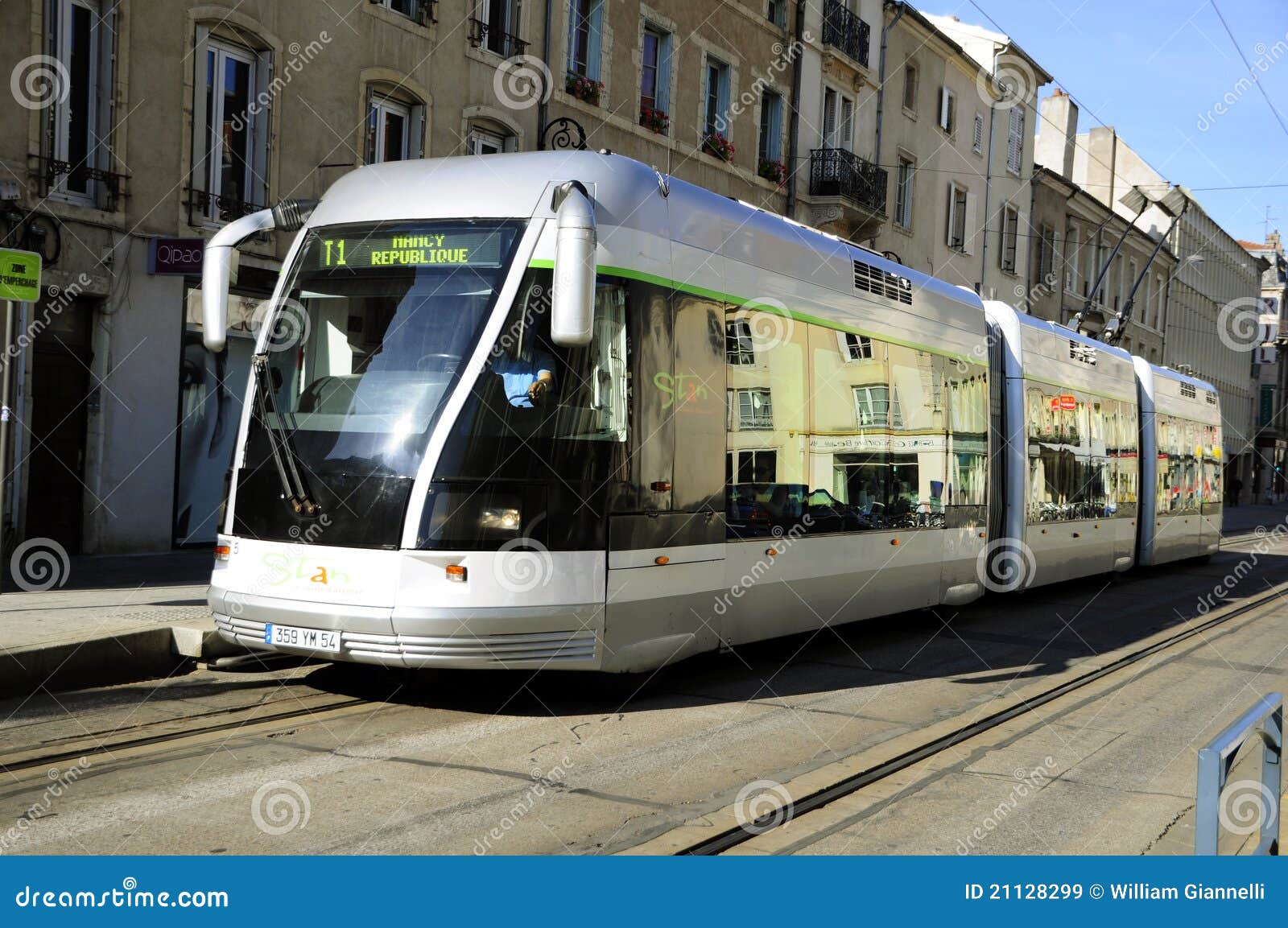 French Tram in Nancy (France) Editorial Stock Image - Image of metal ...