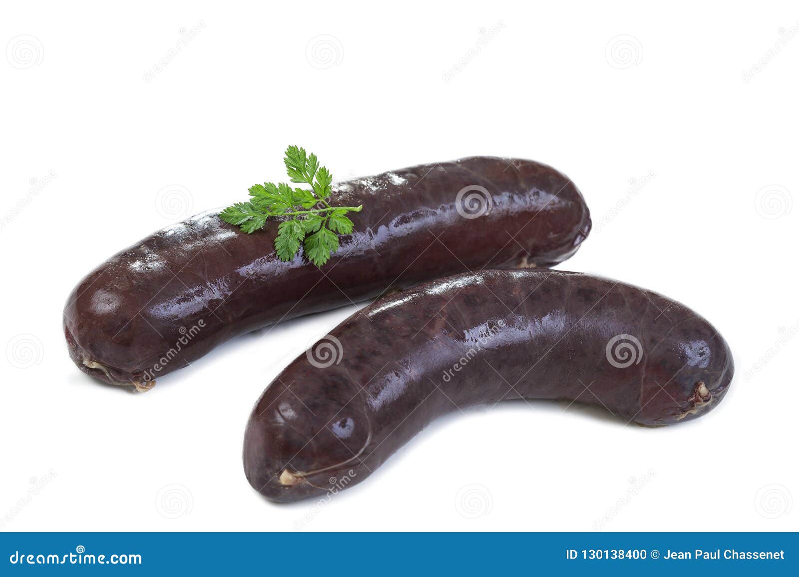 French Typical Black Pudding with Onion or Boudin Noir, on White ...
