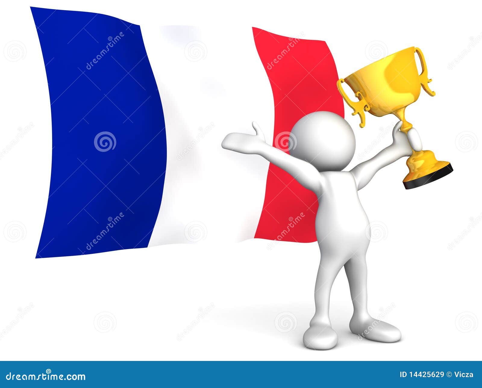 French victory stock illustration. Illustration of winner - 14425629