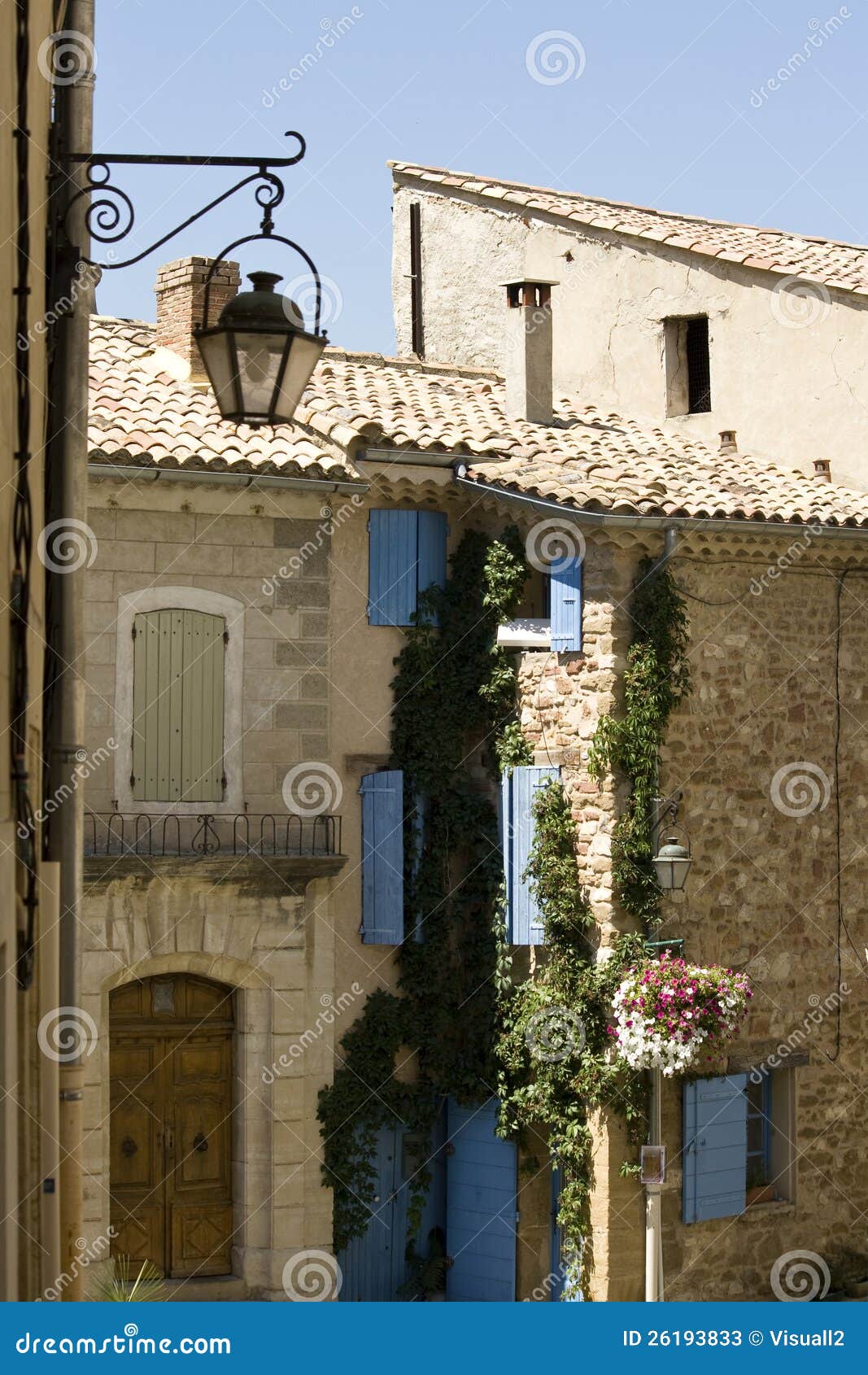 French Village, Cottage in Provence Stock Image - Image of summer ...