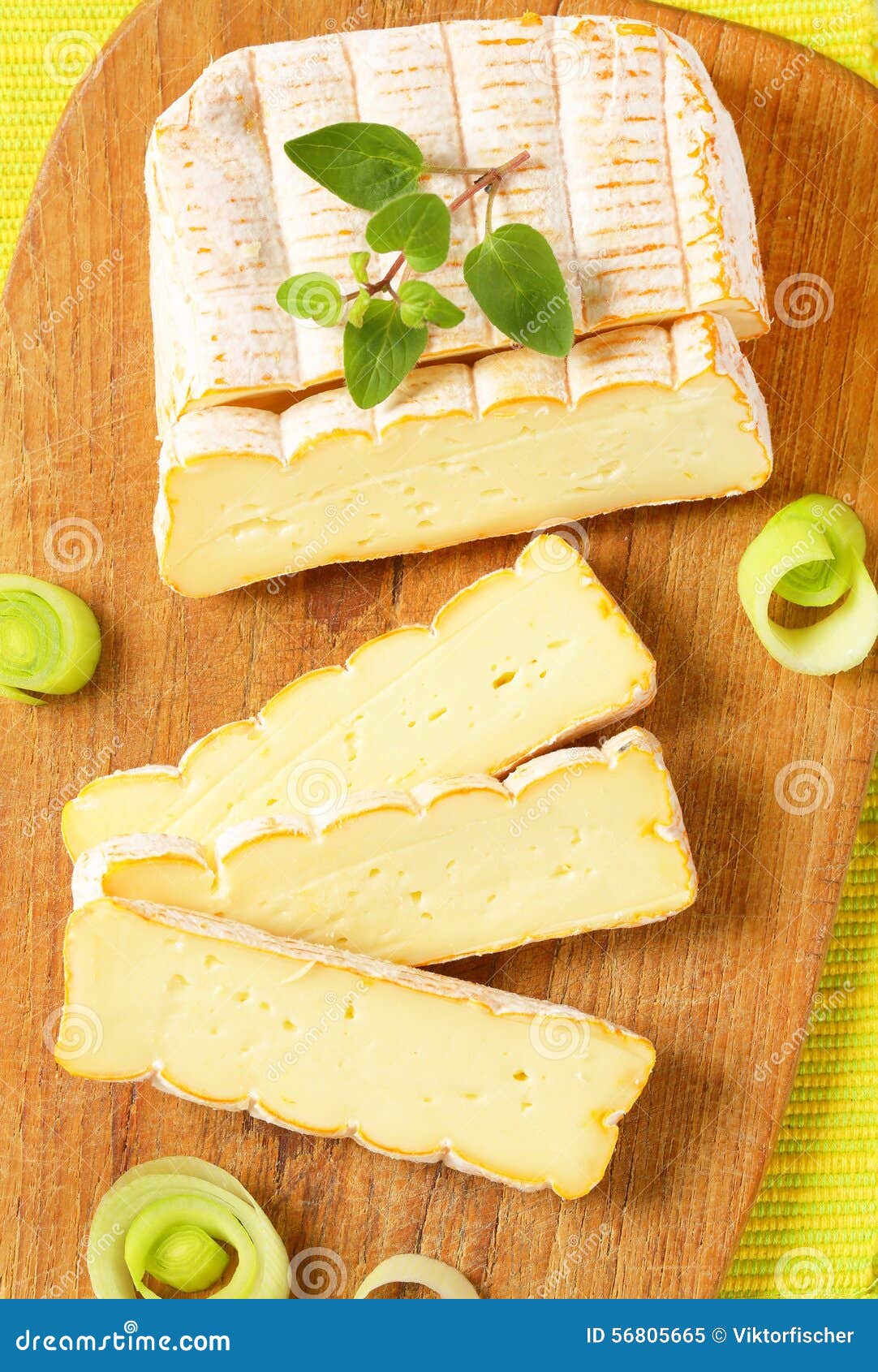 French washed rind cheese stock image. Image of board - 56805665
