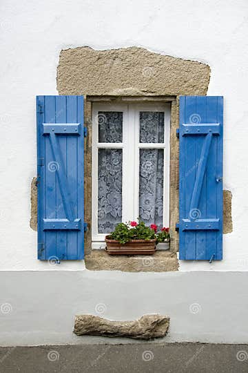 French window stock photo. Image of wall, shutters, traditional - 7190110