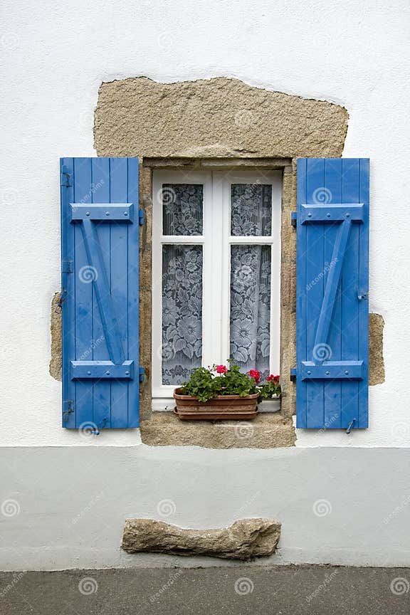 French window stock photo. Image of wall, shutters, traditional - 7190110