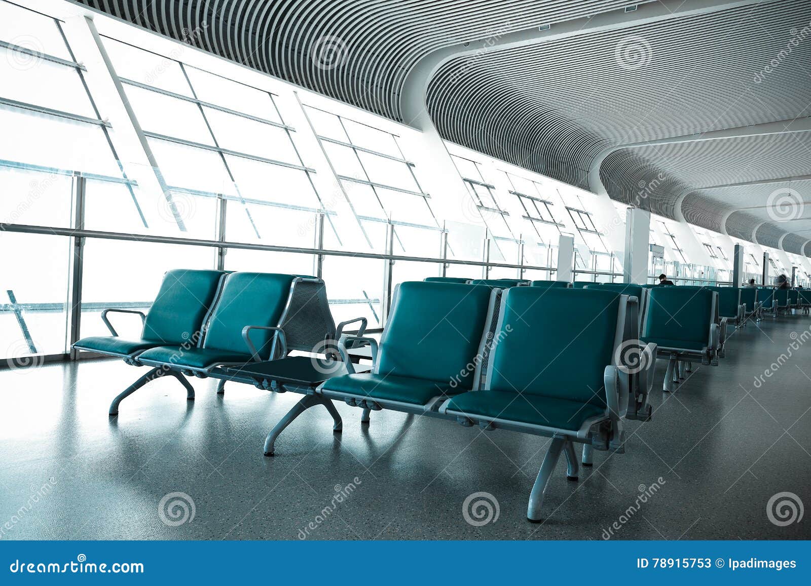 French Windows of the Airport Terminal Chairs Stock Image - Image of ...