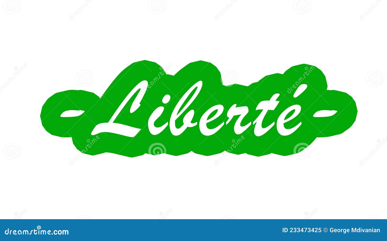 The Word Liberty As Neon Glowing Unique Typeset Symbols, Luminous ...