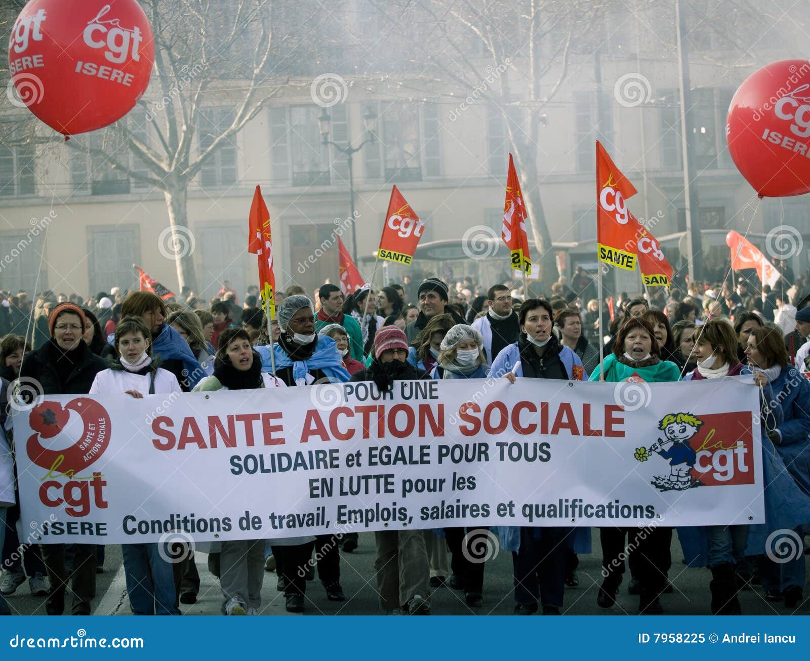 French Workers Strike editorial image. Image of rally - 7958225