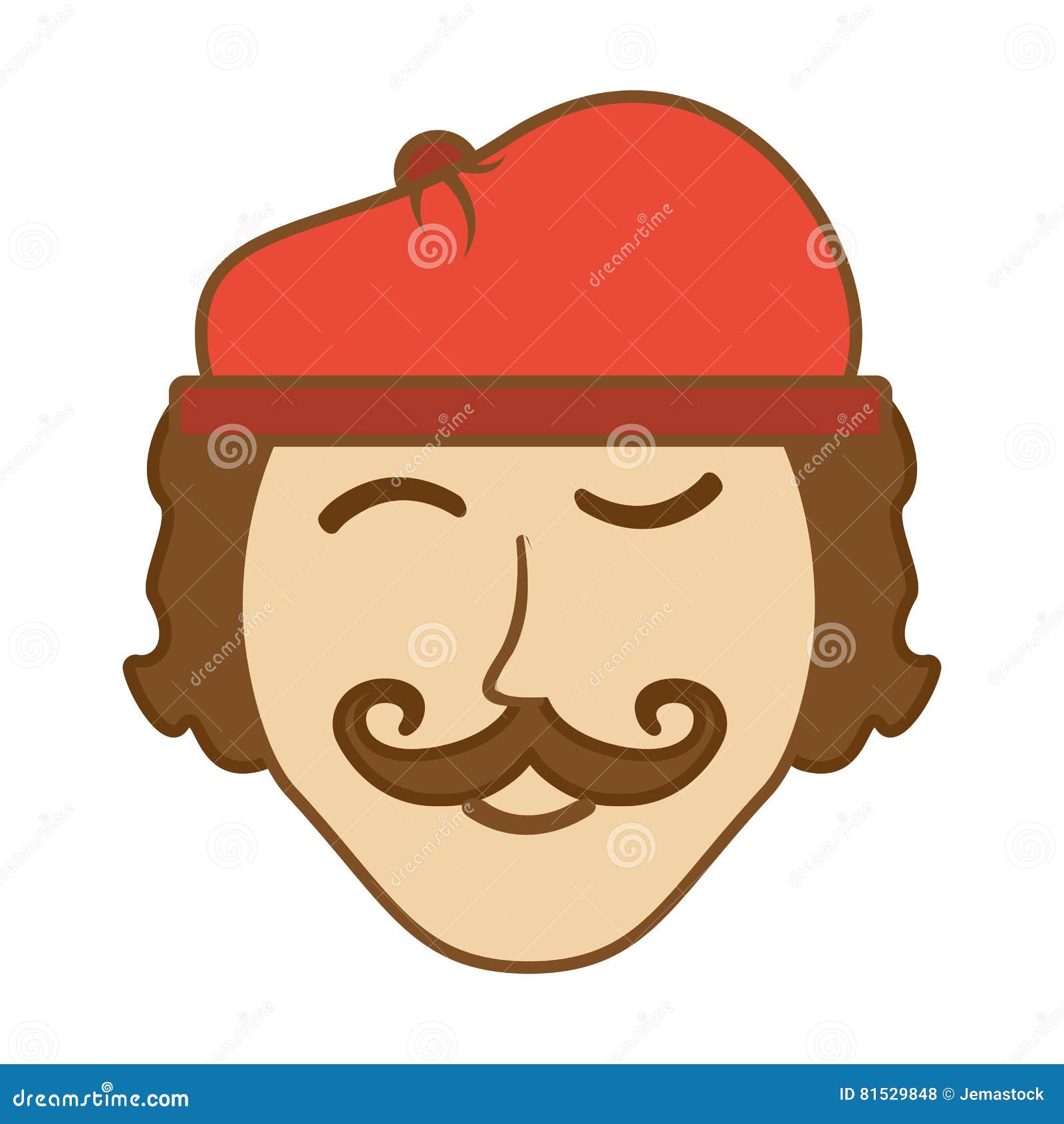 Frenchman Character Cartoon | CartoonDealer.com #81529761