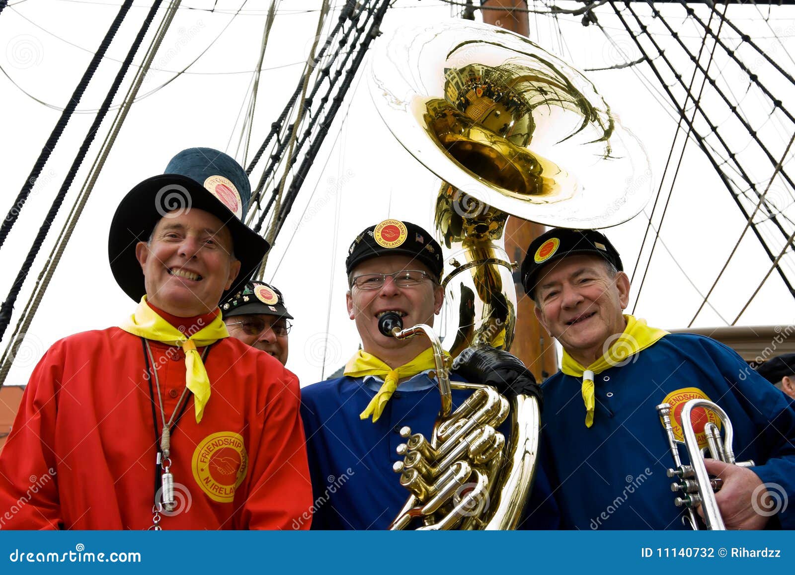 Frendship Band Musicians on Bounty Board Editorial Photography - Image ...