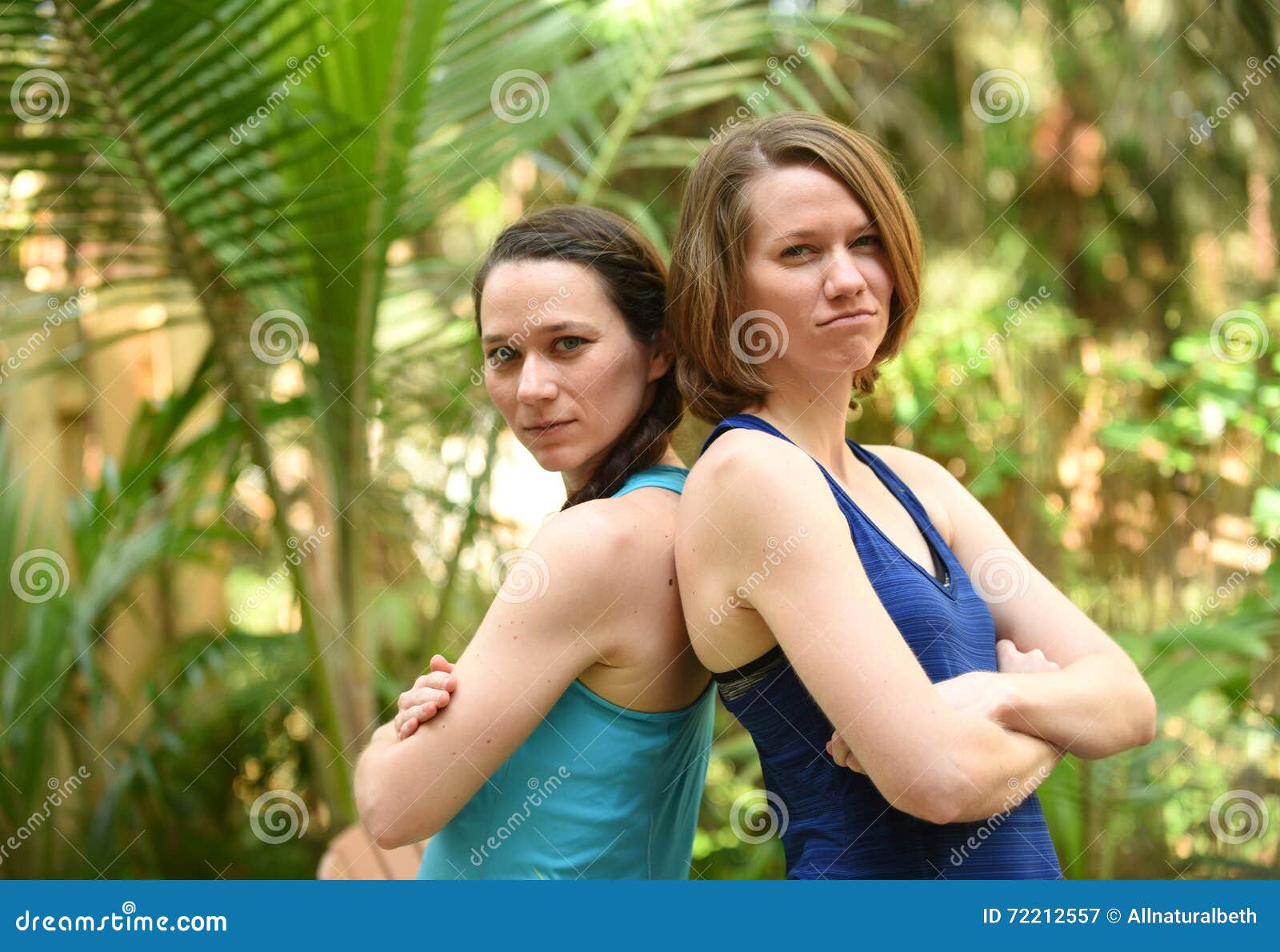 Frenemies with Backs To Each Other Stock Image - Image of emotions ...