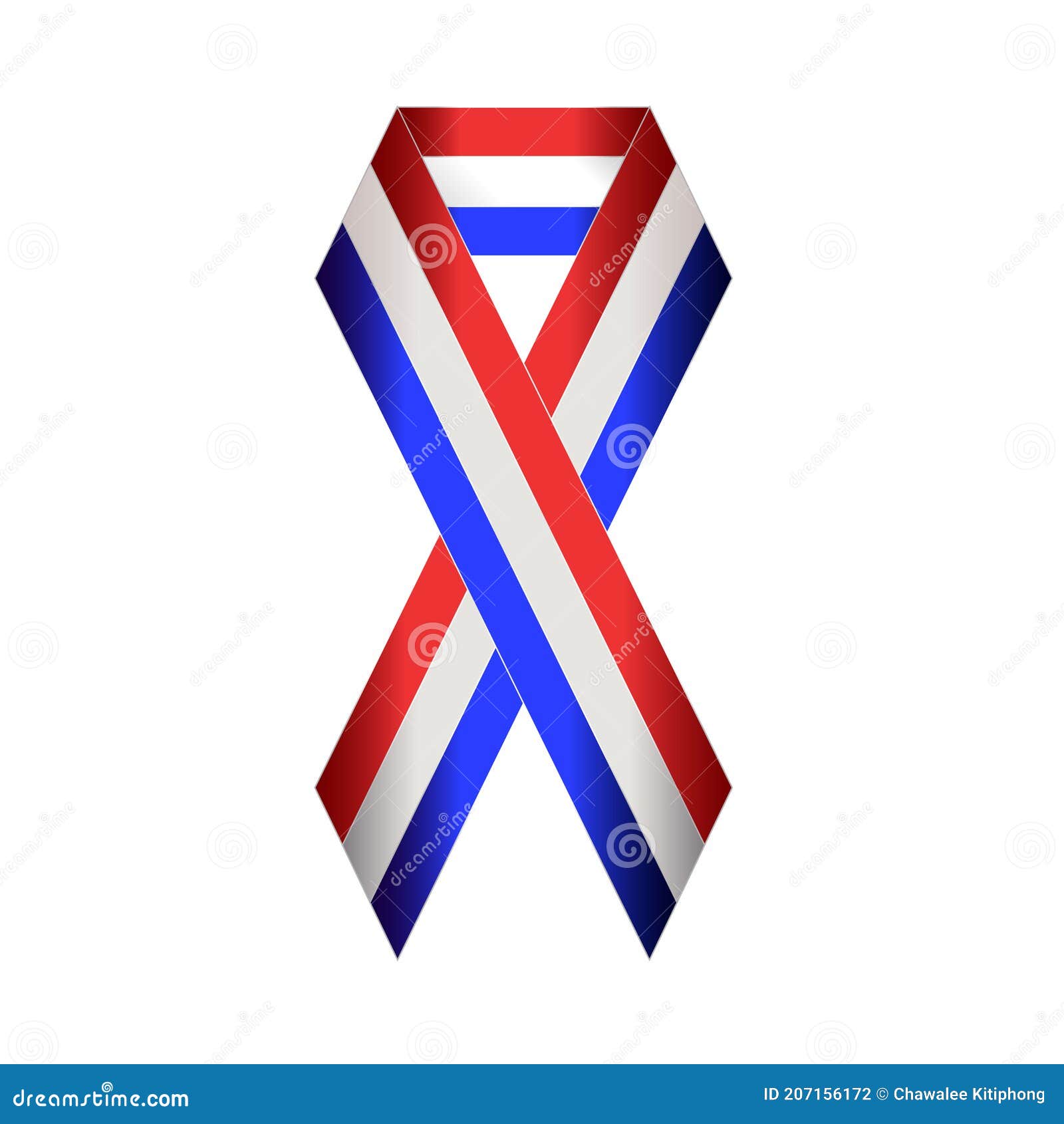 French Flag in Ribbon Design Stock Vector - Illustration of flagga ...