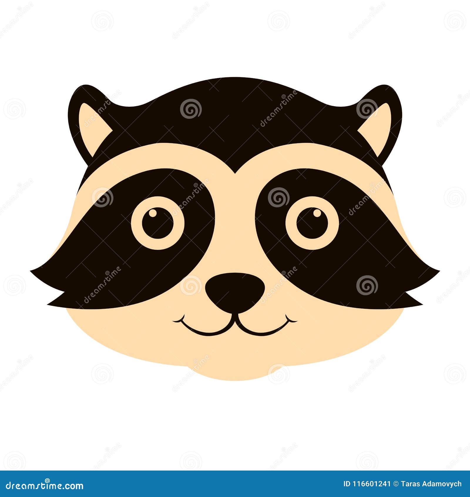 Frente Plano Del Estilo Del Ejemplo Del Vector De La Cabeza De La Cara ...