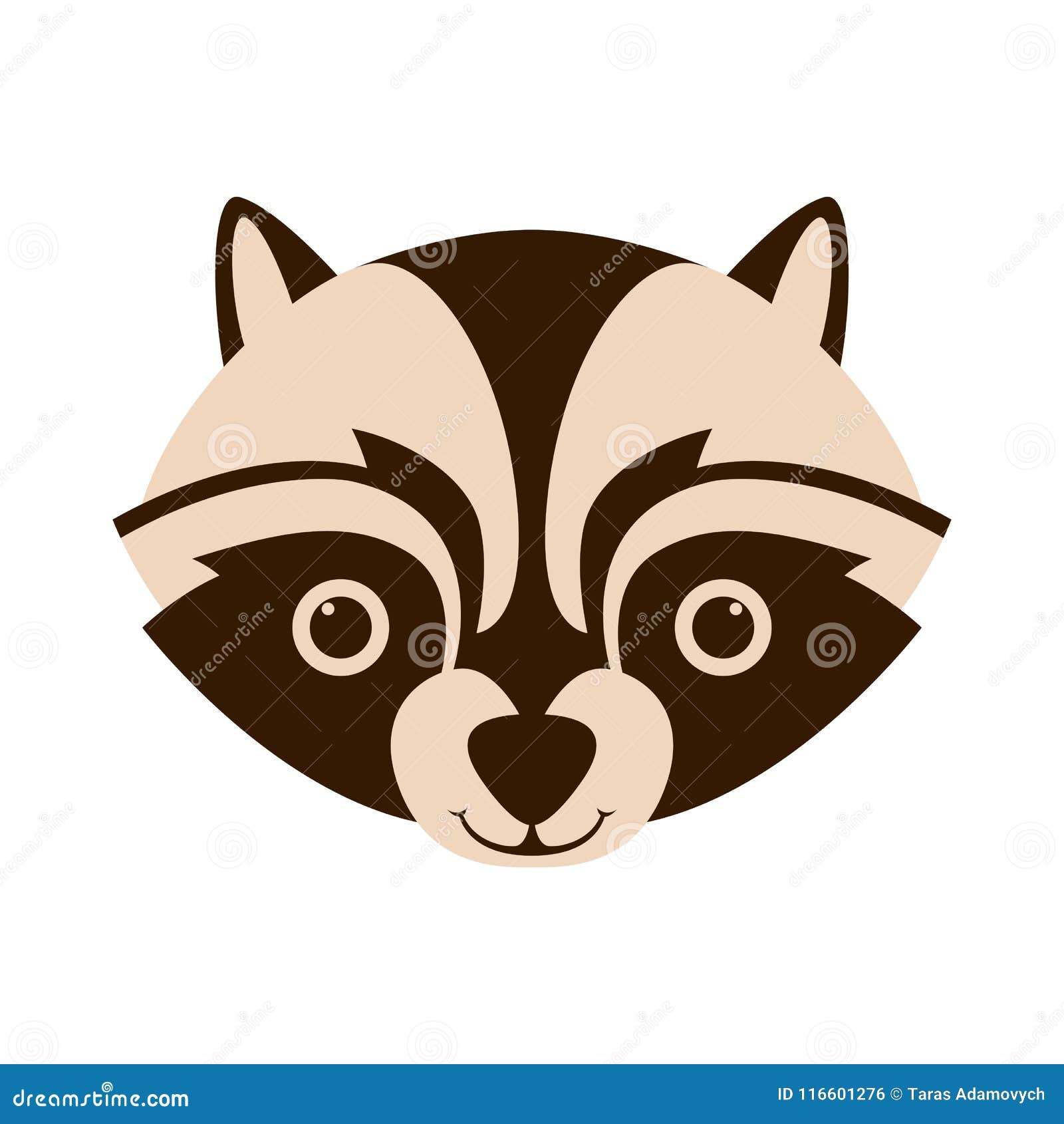 Frente Plano Del Estilo Del Ejemplo Del Vector De La Cabeza De La Cara ...