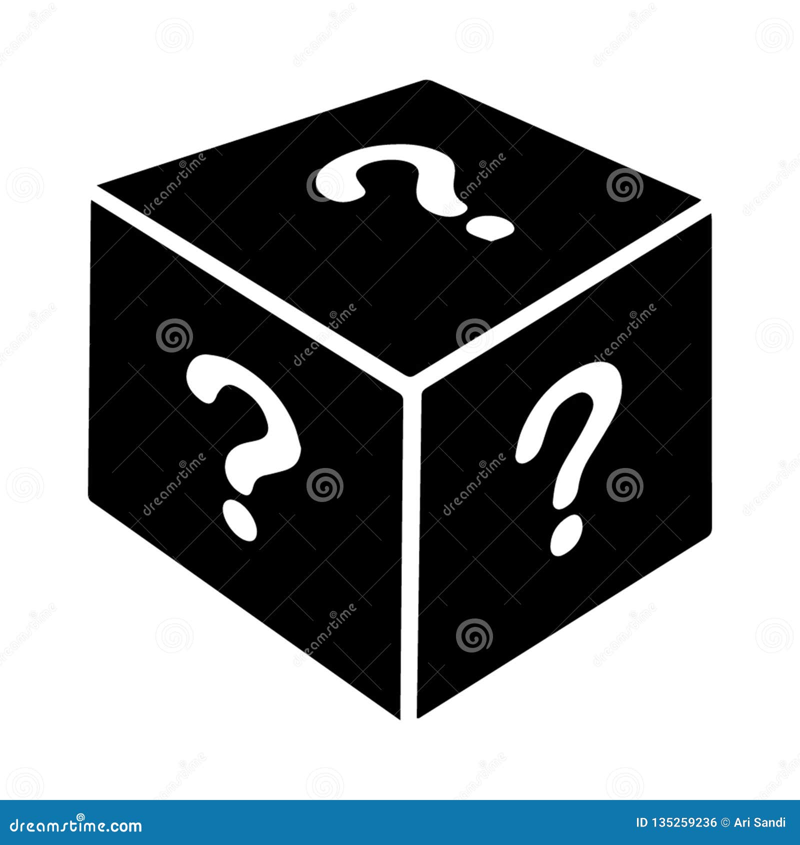 Frequency Ask Question Icon, Black Icon Color Stock Illustration ...