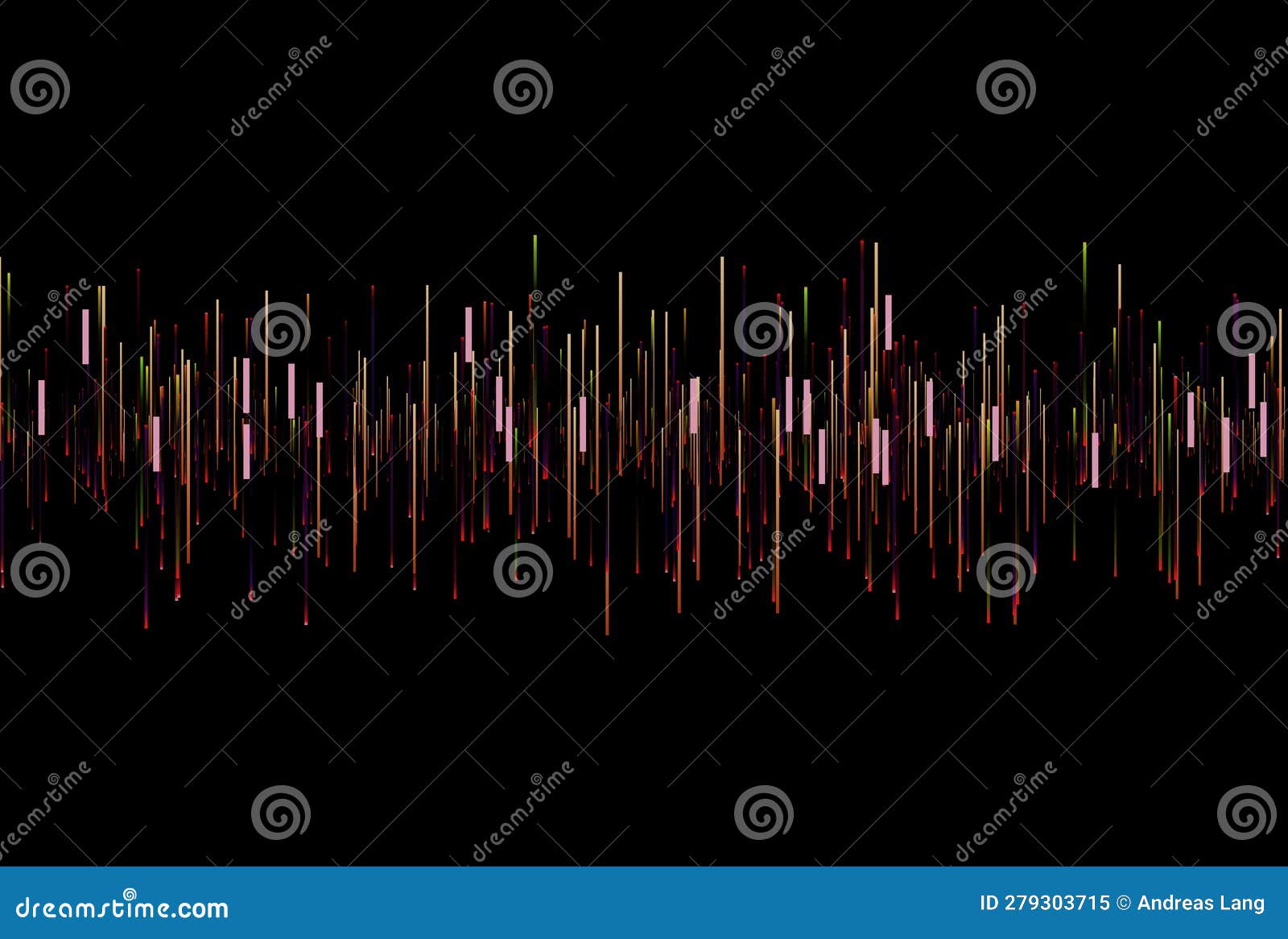 Frequency Bars Texture Musical Audio Gradient Rays Style Line Art ...