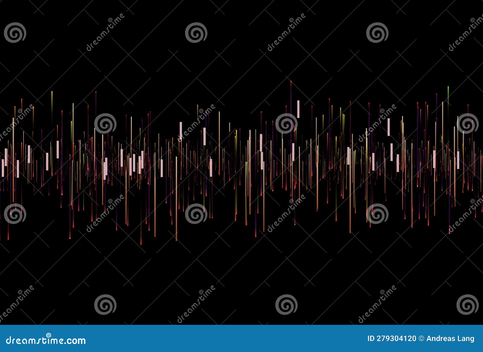 Frequency Bars Texture Musical Audio Gradient Rays Style Line Art ...