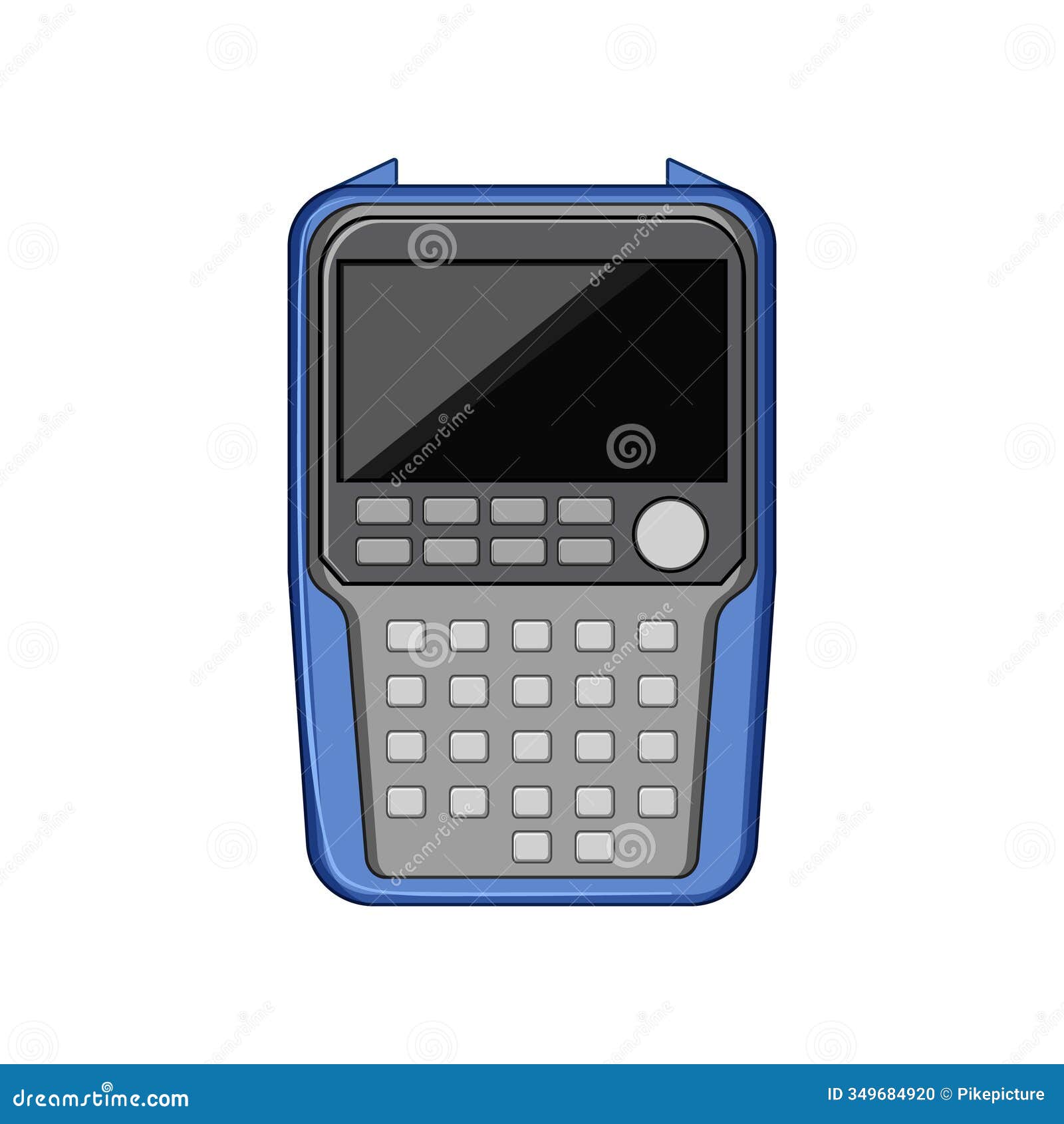 Frequency Oscillograph Cartoon Vector Illustration Stock Vector ...