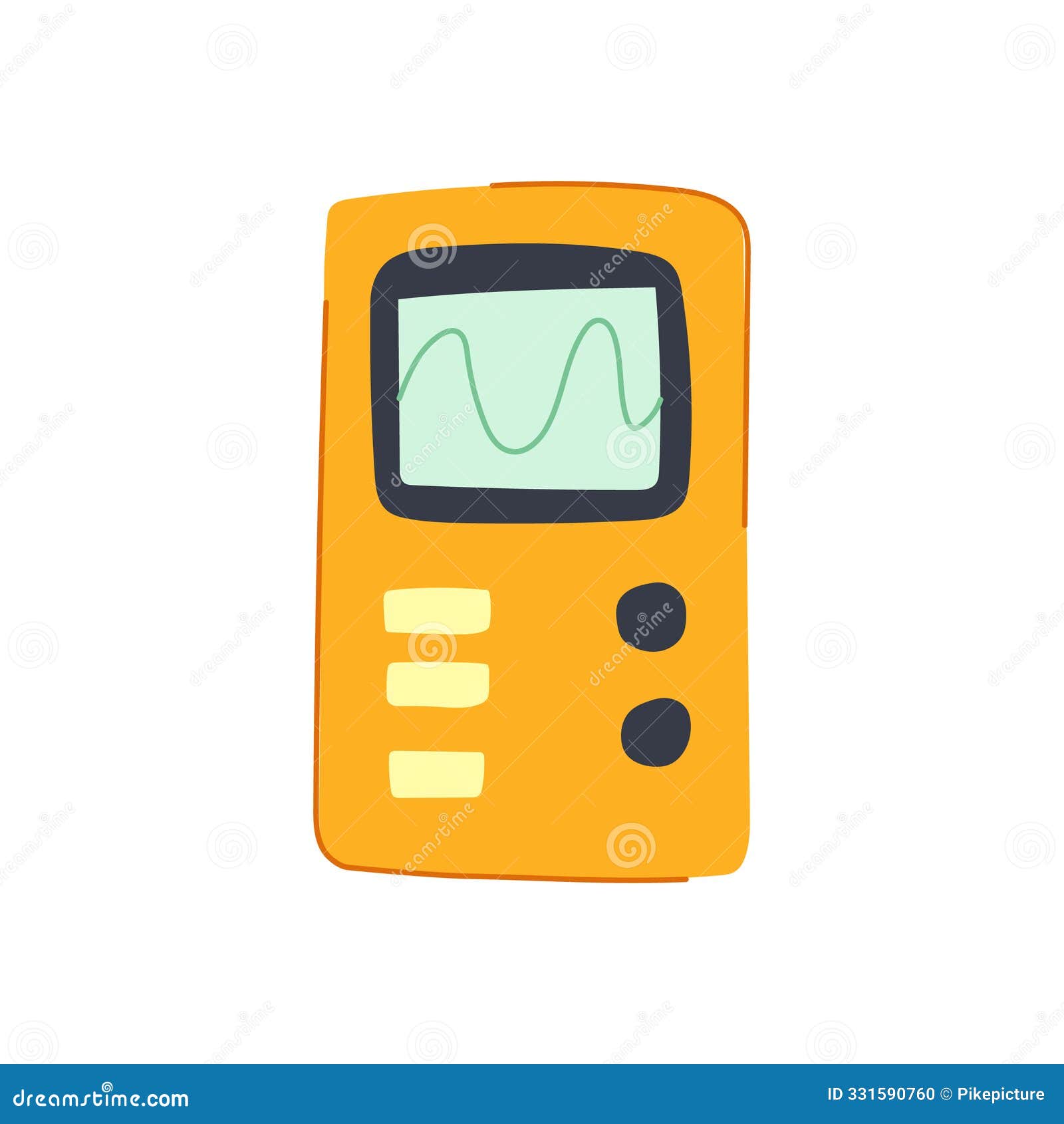 Measurement Oscillograph Cartoon Vector Illustration | CartoonDealer ...