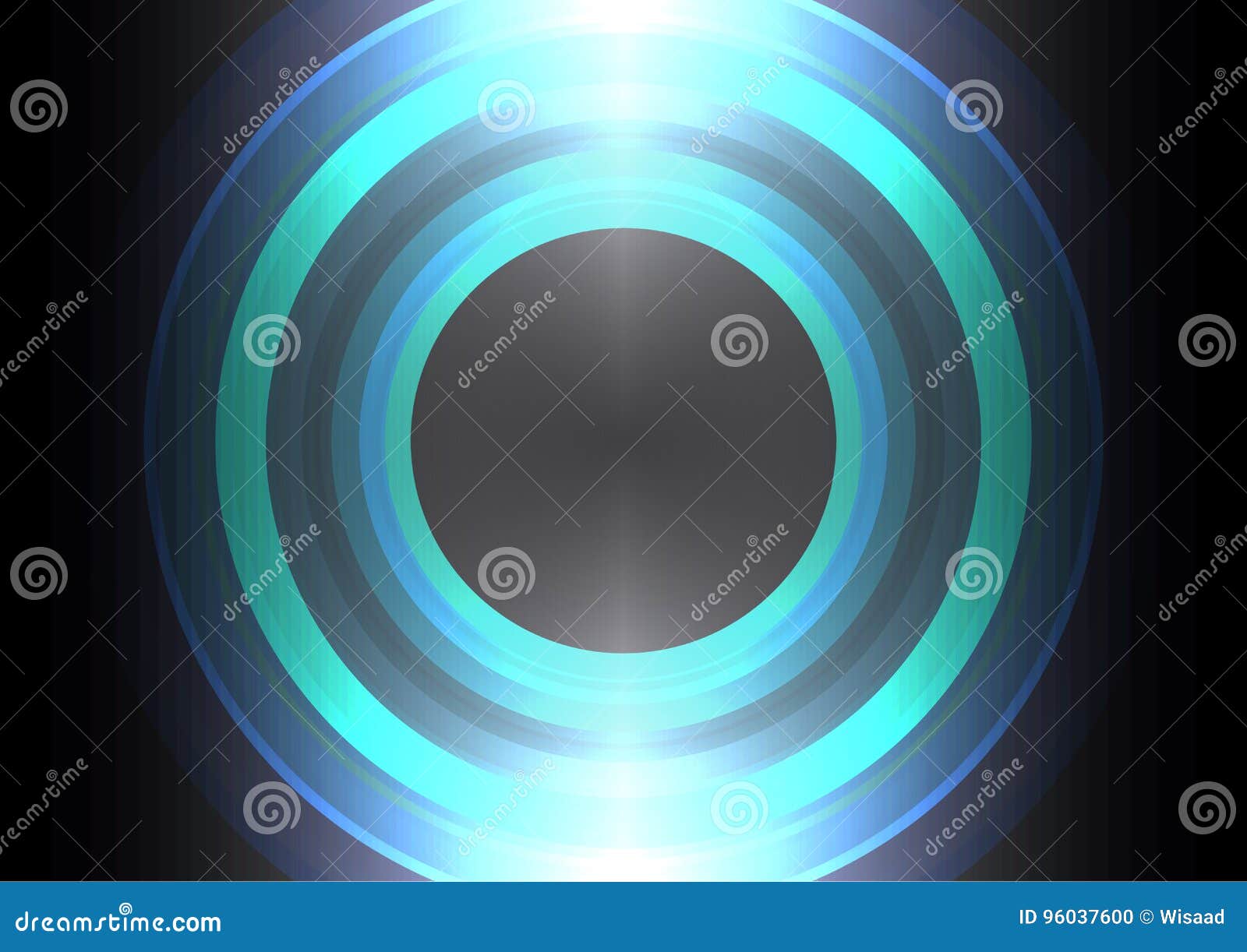 Frequency Wave Circle Abstract Background Stock Vector - Illustration ...