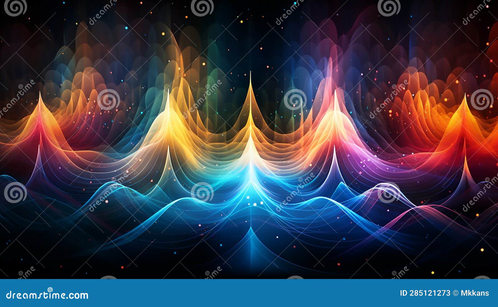 Frequency Wave Geometry Pattern Stock Illustration - Illustration of ...