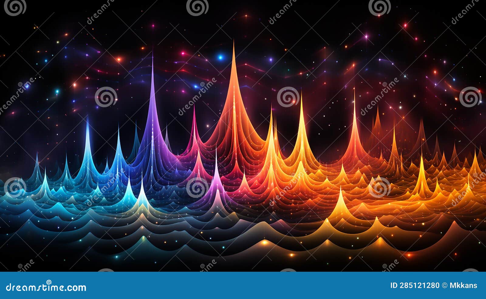 Red Frequencies Pattern And Background Stock Photo | CartoonDealer.com ...