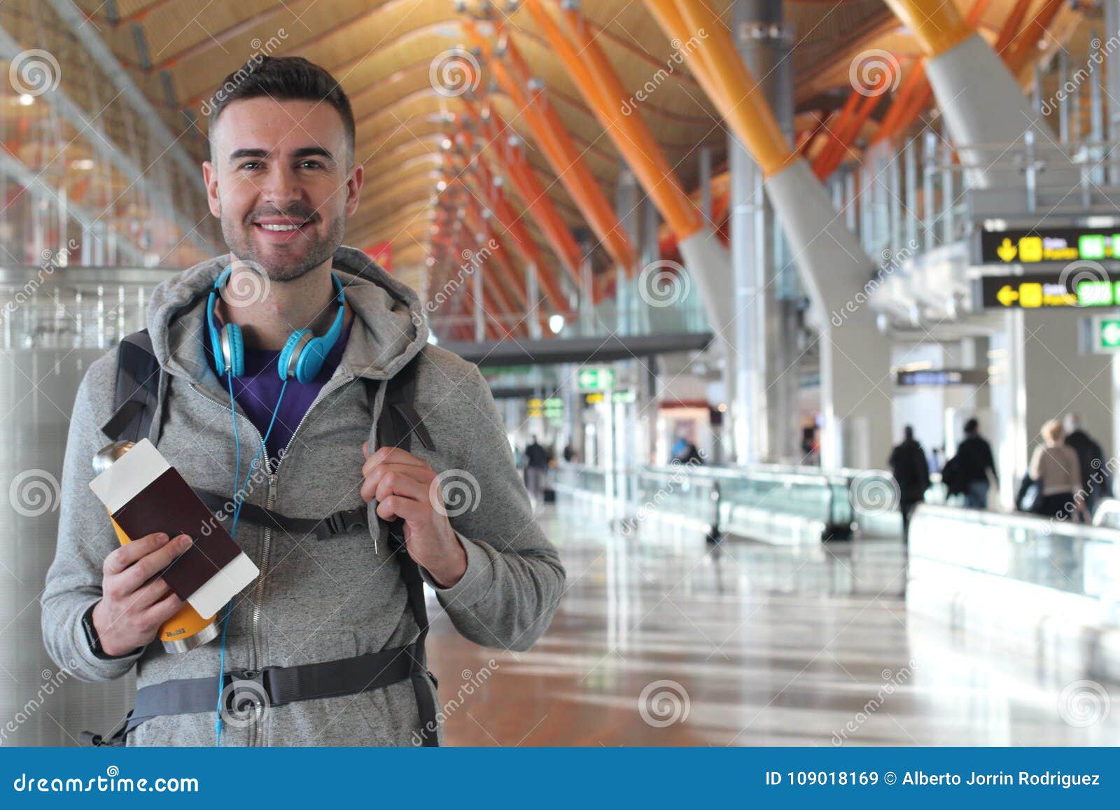 Frequent Traveler Ready To Take Off Stock Image - Image of immigration ...