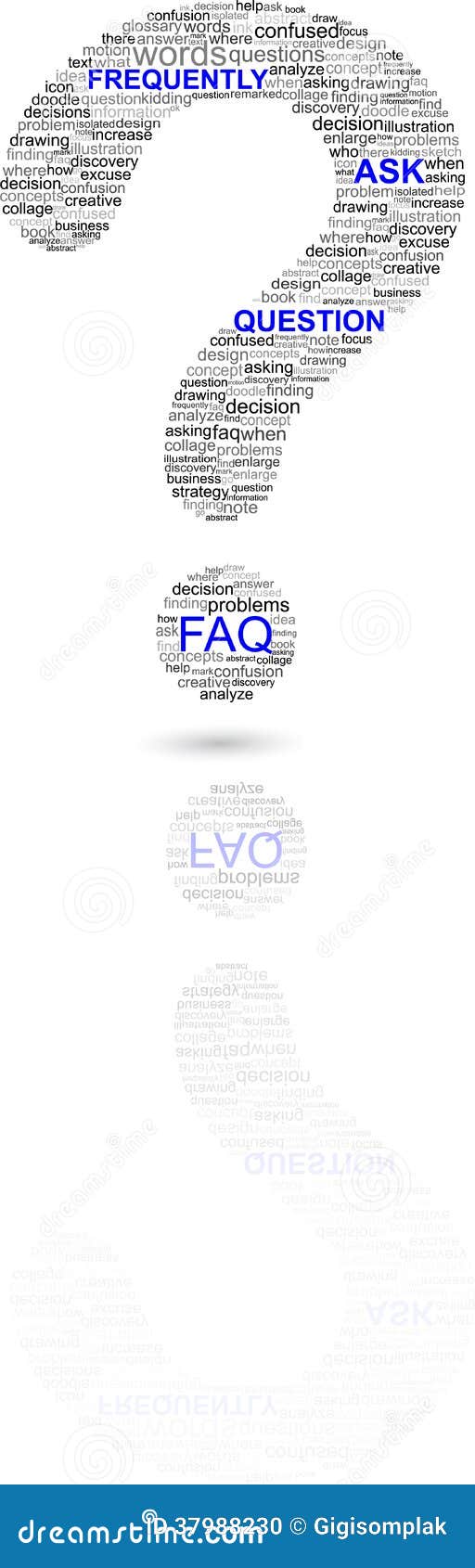Frequently Ask Question Symbol Stock Illustration - Illustration of ...
